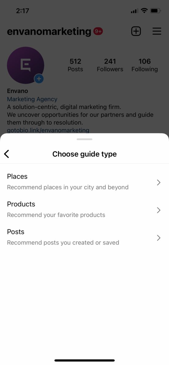 Instagram Guides For Business Envano
